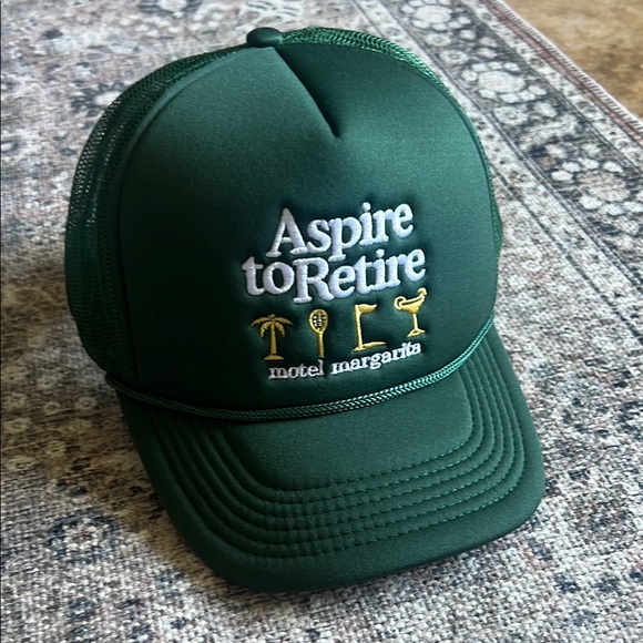 motel margarita | Accessories | Aspire To Retire Trucker Hat | Poshmark
